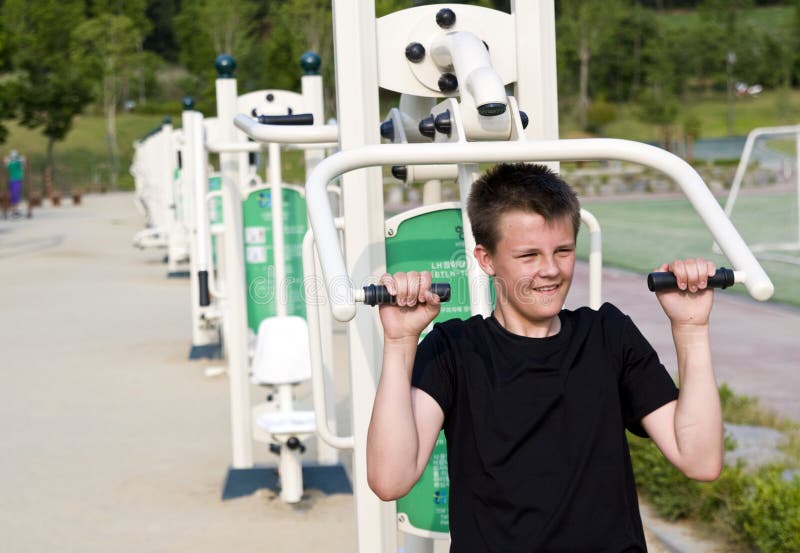 Teenage boy practicing stock image. Image of practise - 15359387