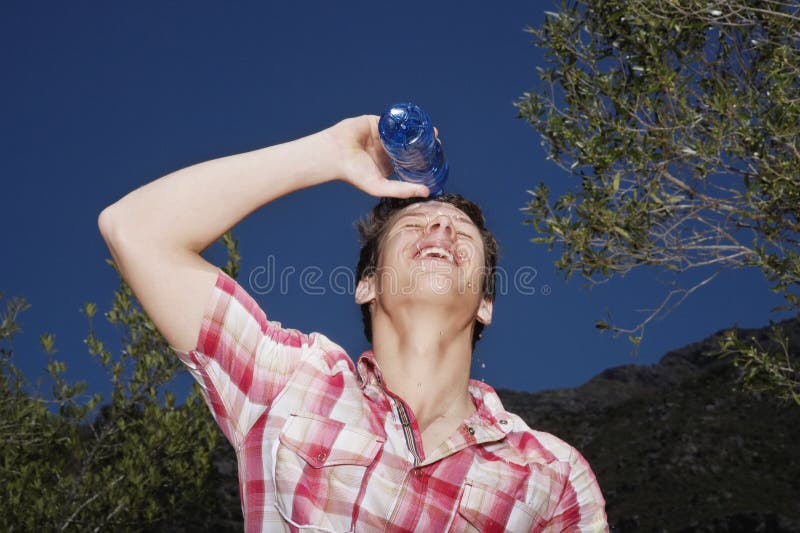 Spilling Water stock image. Image of drinking, frozen - 18175301