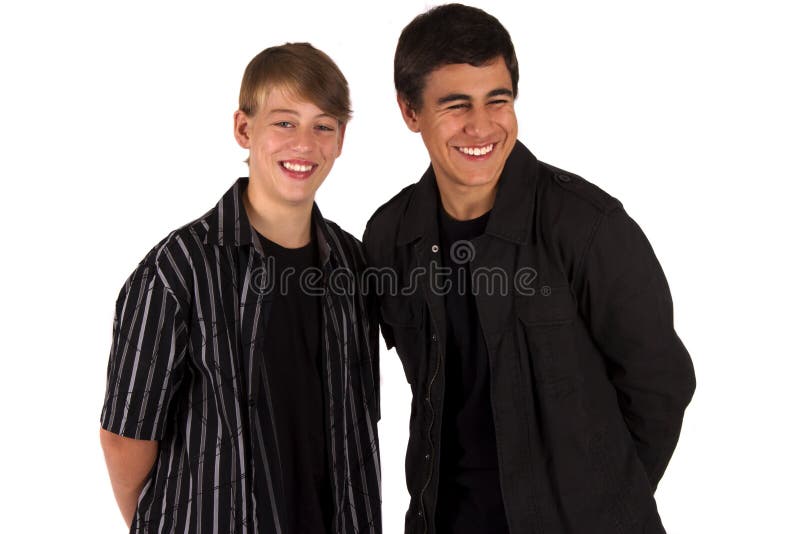 Teenage boys stock image. Image of modern, friendly, look - 19786497