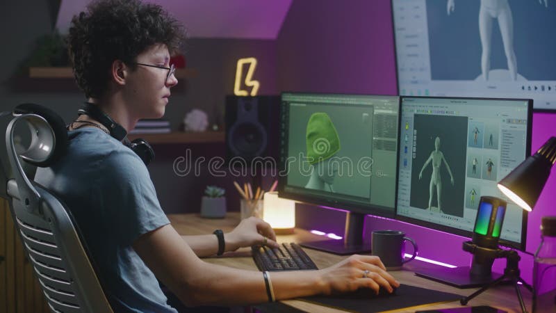 Teenage 3D Designer Develops Video Game, Creates Character or Clothes ... Teenage 3D Designer Develops Video Game, Creates Character or Clothes ...