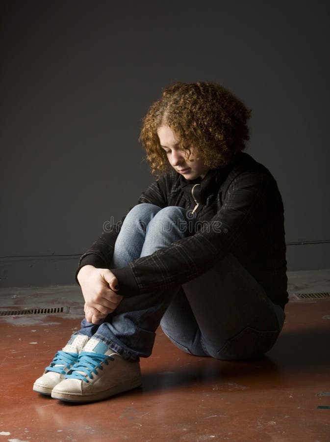 Distraught Teenage Girl stock image. Image of distressed - 35098211