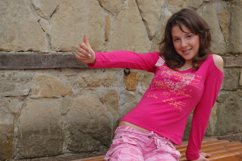 Teenage girl in the park stock image. Image of lovely - 6742273