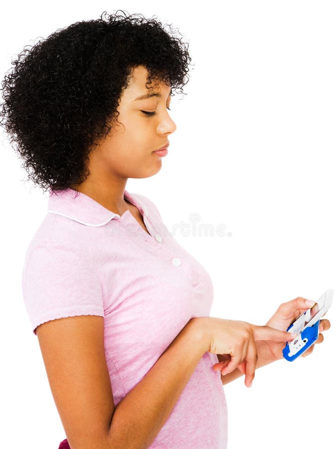 Teenage Girl Text Messaging Stock Photo - Image of messaging, chic: 9189010