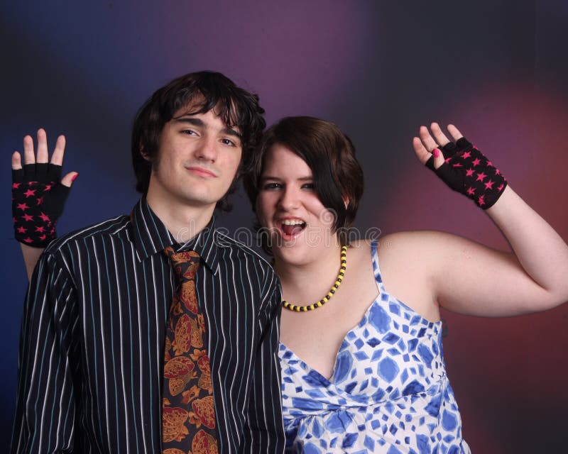 Teenage grunge couple stock image. Image of boyfriend - 11982011