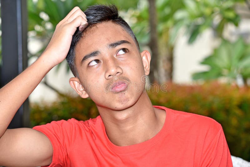 Teenage Male and Confusion stock photo. Image of males - 146651726