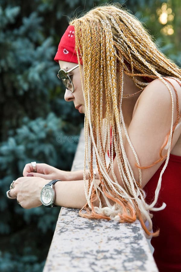 Teenage Rapper Girl Outdoors Stock Photo - Image of hipster, attractive ...