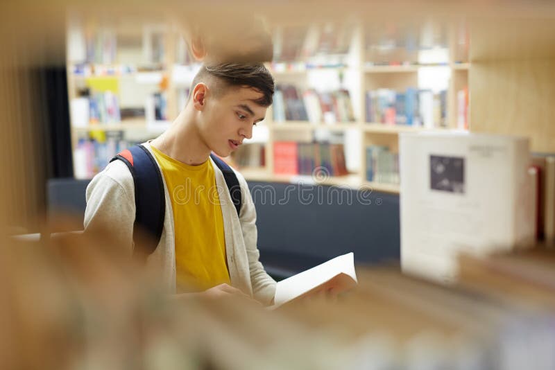Teenage reader stock photo. Image of concentration, learner - 91862116