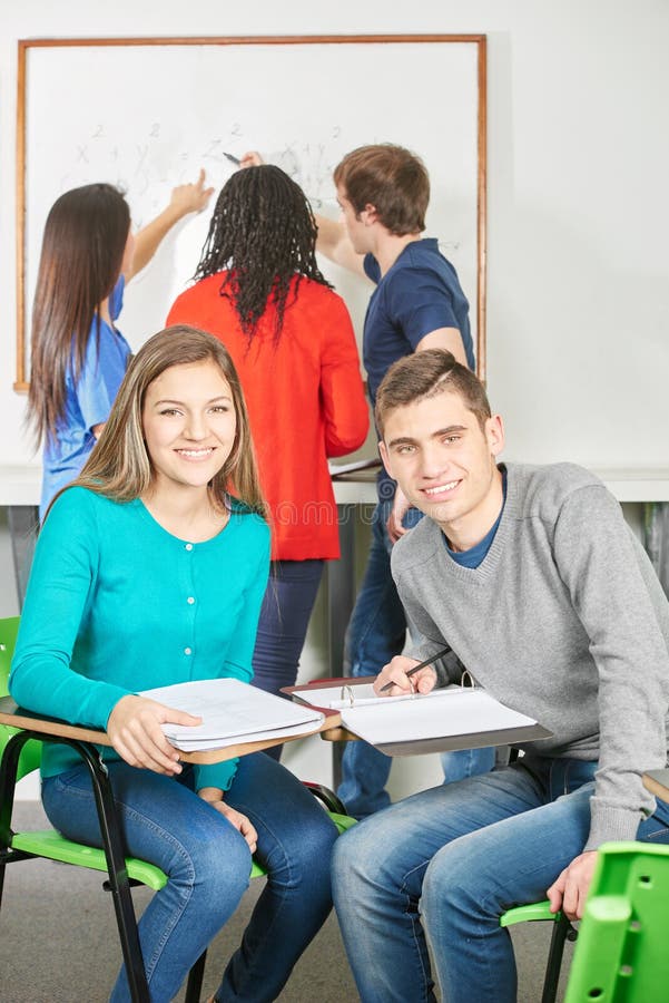 Teenage Students Learning at School Stock Image - Image of learn, high ...