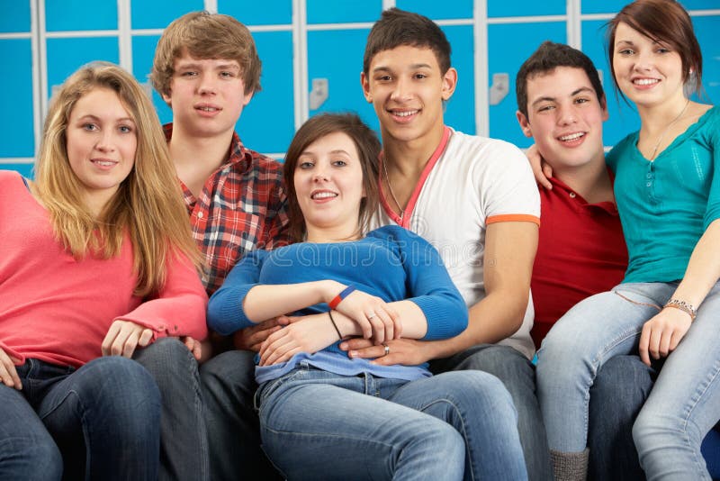 Teenage Students in it Class Using Computers Stock Photo - Image of ...