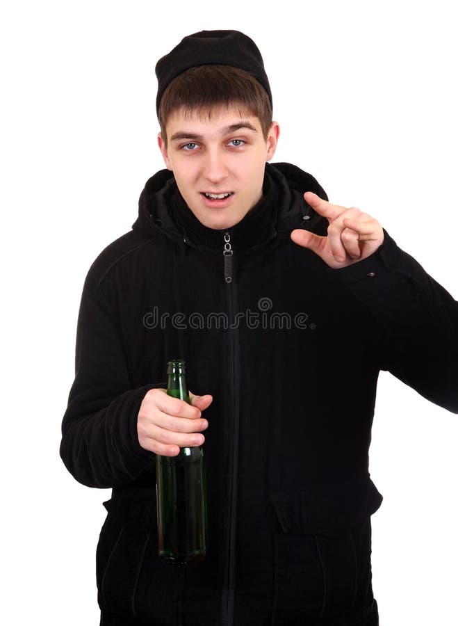 Teenager with a Beer stock image. Image of beer, bottle - 52476979