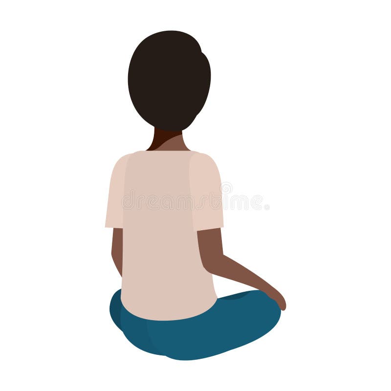 Yoga Cartoon Sitting Back Stock Illustrations – 242 Yoga Cartoon ...