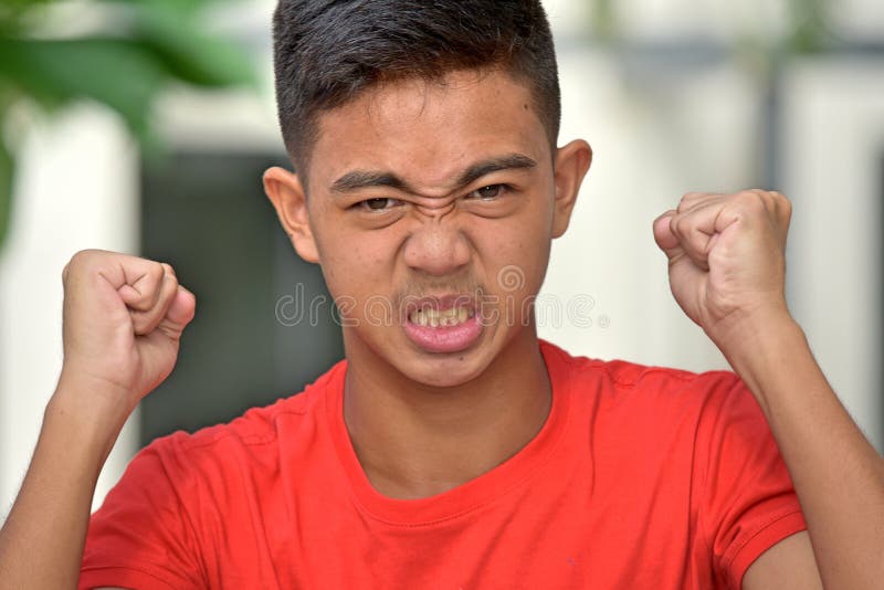 Teenager Boy and Anger stock image. Image of infuriate - 135614251