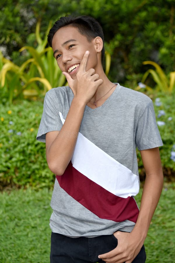 A Teenager Boy Deciding stock photo. Image of youthful - 143911324