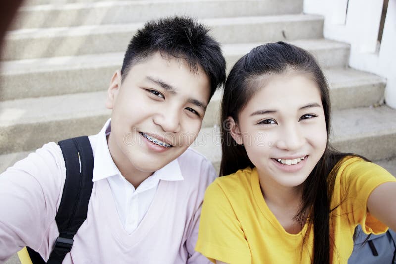 Teenager Boy and Girl Taking a Selfie Stock Photo - Image of friendship ... Teenager Boy and Girl Taking a Selfie Stock Photo - Image of friendship ...