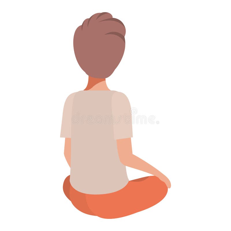 Yoga Cartoon Sitting Back Stock Illustrations – 139 Yoga Cartoon ...