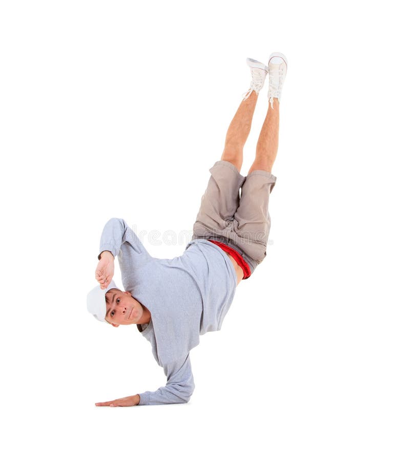 Teenager Dancing Break Dance in Action Stock Image - Image of balance ...