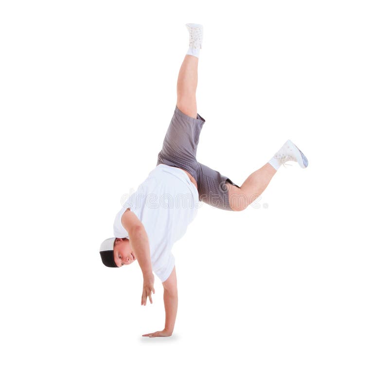 Teenager Dancing Break Dance in Action Stock Photo - Image of balance ...