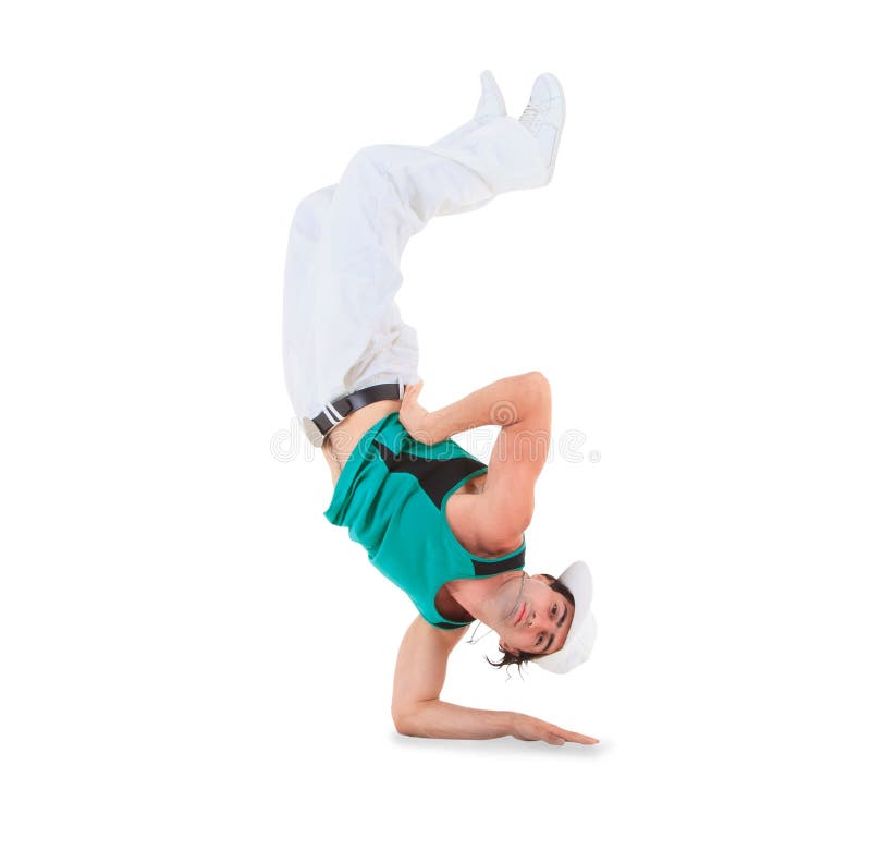 Teenager Dancing Breakdance in Action Stock Image - Image of people ...