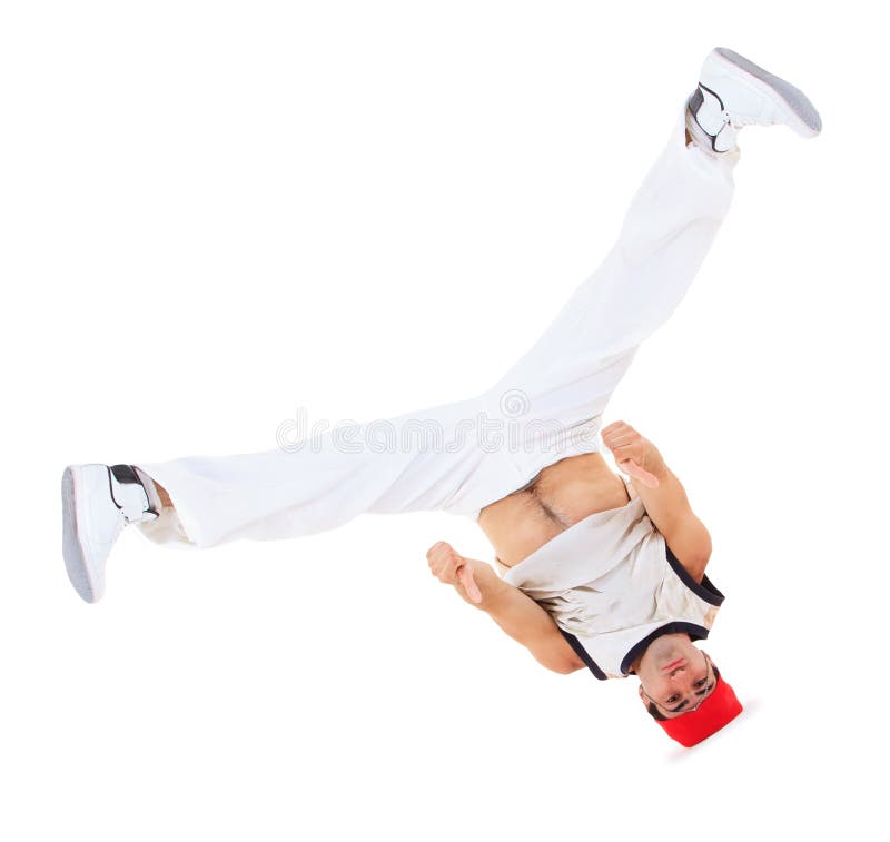 Teenager Dancing Breakdance Ain Action Stock Photo - Image of freestyle ...