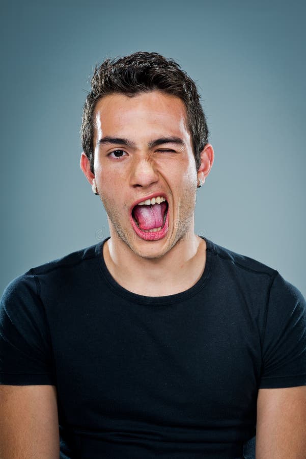 Teenager with Funny Expression Stock Image - Image of happiness ...