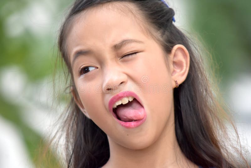 Teenager Girl Making Funny Faces Stock Photo - Image of juvenile ...