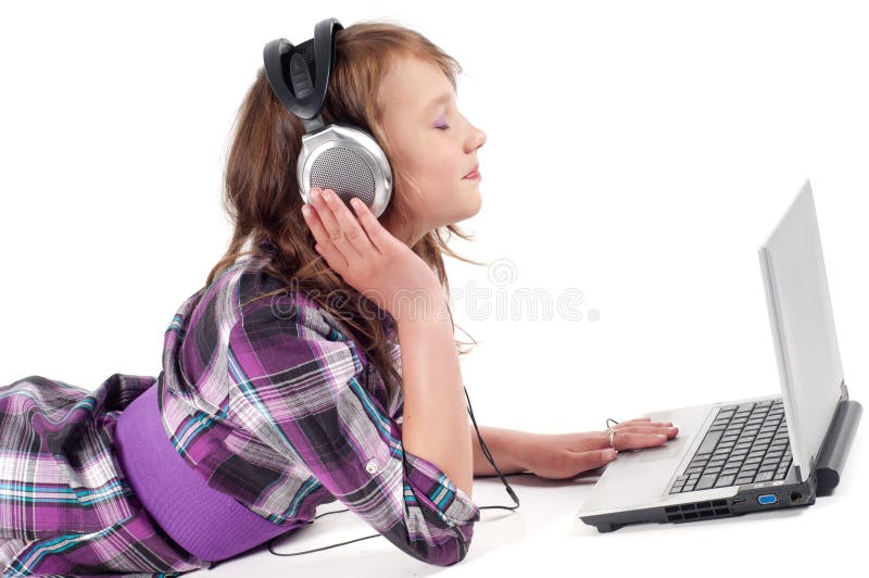 Teenager girl in studio stock photo. Image of sweet, purple - 19770696