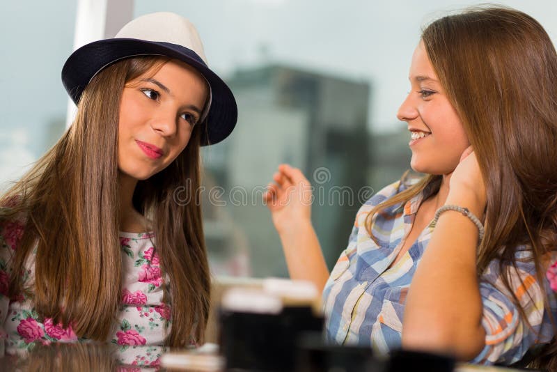 Teenager Girls Hanging Out Together Stock Image Image Of Group