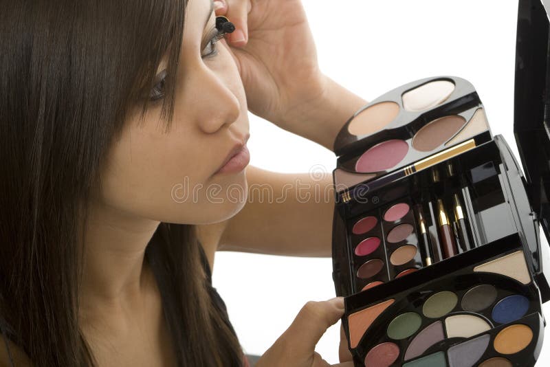 Teenager make up stock photo. Image of colors, girl, cosmetics - 7614030