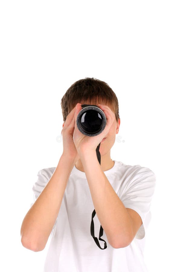 Kid with Monocle stock image. Image of person, look, single - 41824077