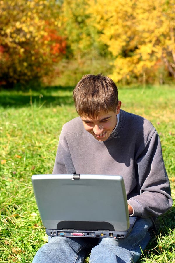 Teenager with notebook stock image. Image of explore - 13346103