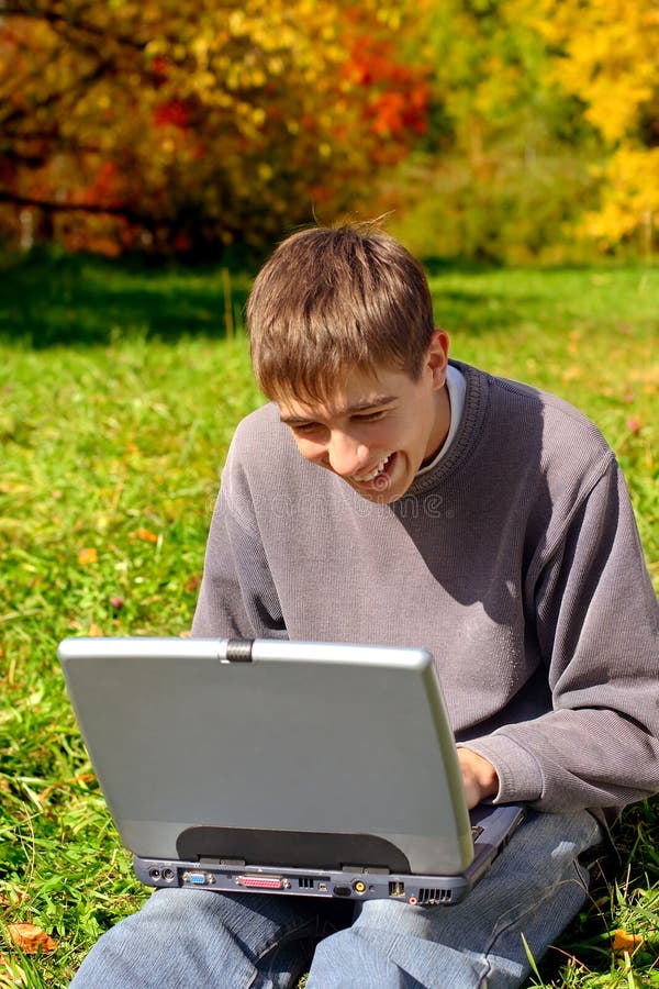 Teenager with notebook stock photo. Image of caucasian - 15831878
