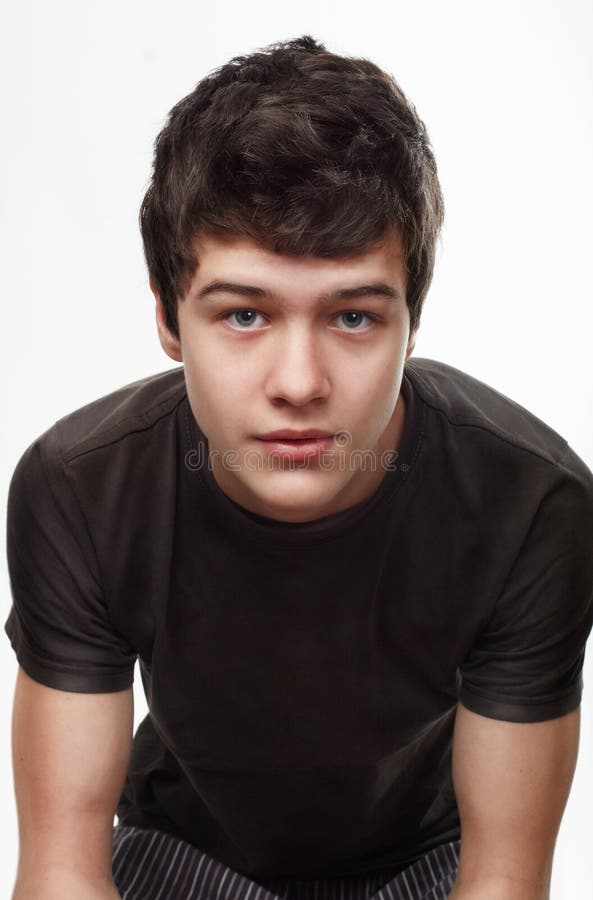 Teenager portrait stock photo. Image of portrait, isolated - 12810284