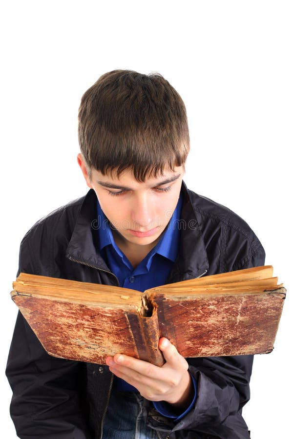 Funny Man Read Book Dating Looking For A Date Stock Image Image Of