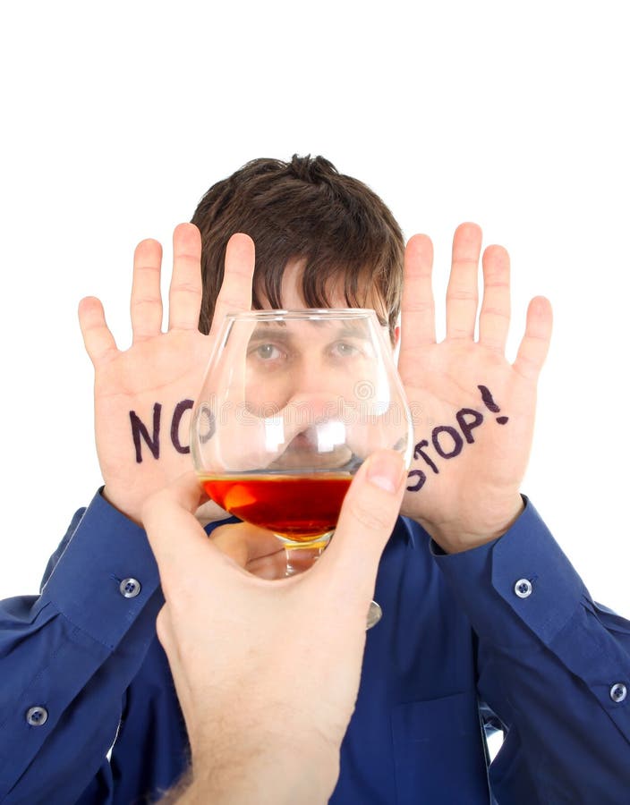 Teenager refuse Alcohol stock photo. Image of handsome - 37897578