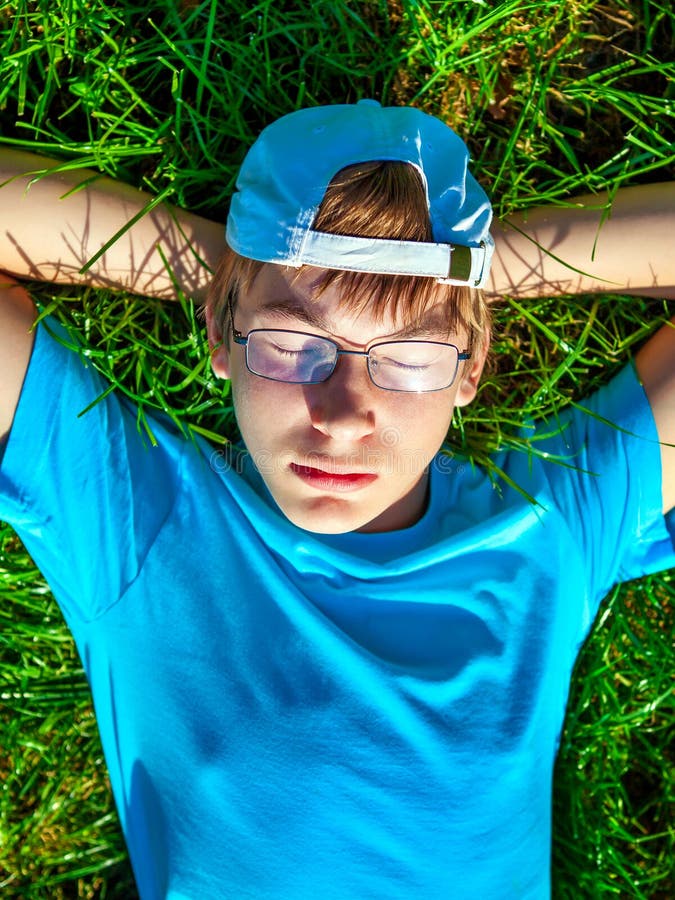 Teenager take a Rest stock image. Image of rest, nature - 86360123