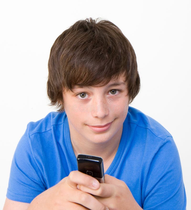 Teenager texting stock photo. Image of blue, person, sixth - 10149674
