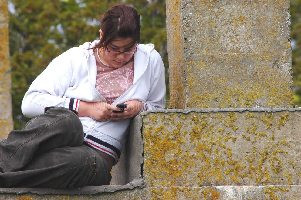 Teenager texting stock photo. Image of lifestyle, large - 2351736