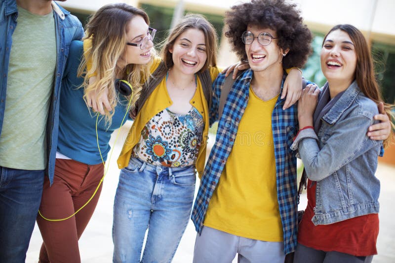 Teenagers Friends Friendship Students Concept Stock Photo - Image of ...