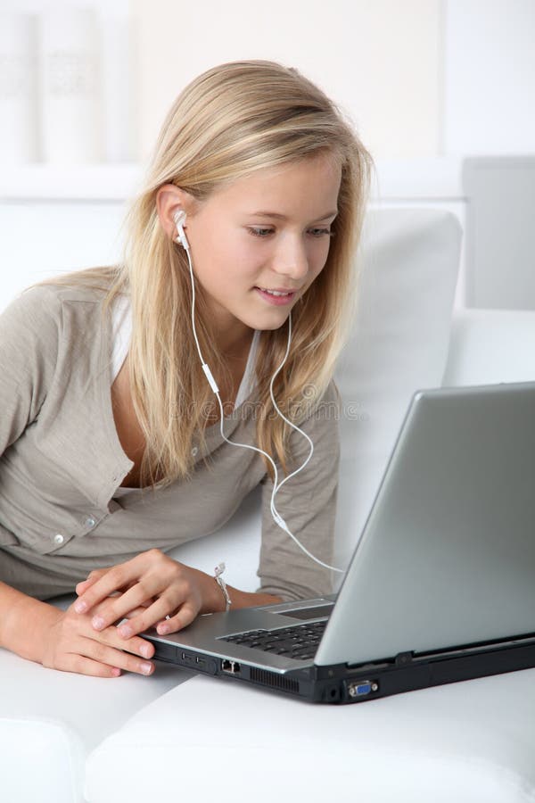 Teenagers and Mobile Phones Stock Image - Image of caucasian, blond ...