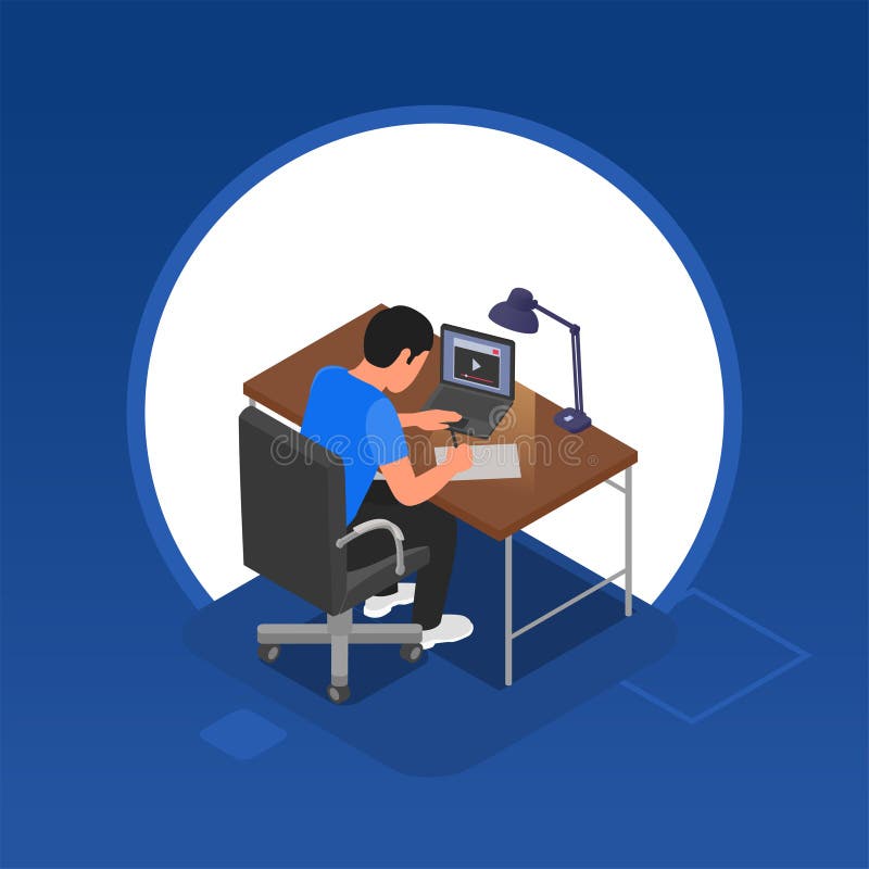 Teenagers Isometric Composition Stock Vector - Illustration of father ...