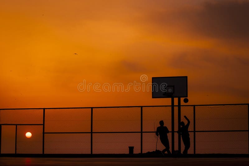 Teenagers Playing Basketball Stock Photo - Image of young, play: 53857462