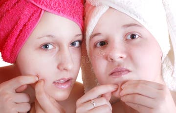 Teenagers skin problems stock photo. Image of fresh, cotton - 23788256