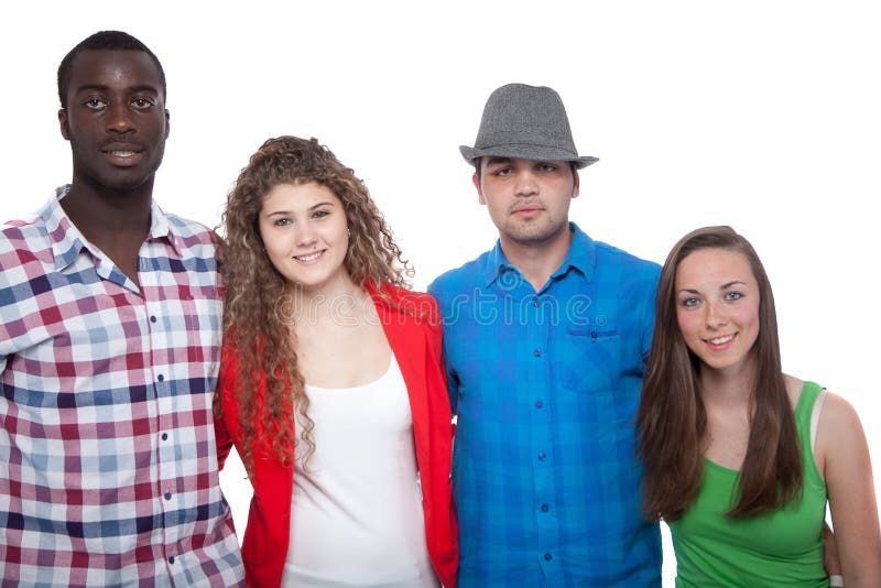 Teenagers Smiling and Having Fun Stock Photo - Image of face, kids ...