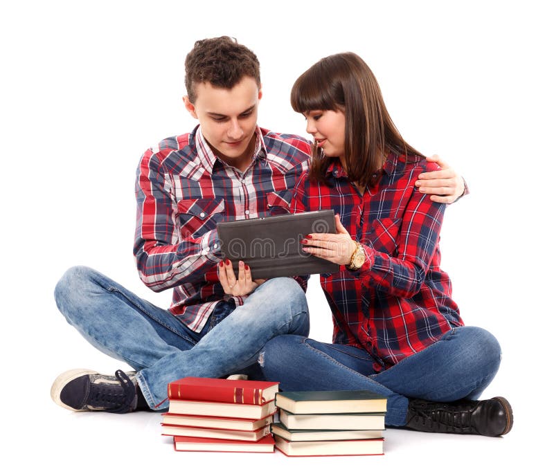 Teenagers Studying Together Stock Photo - Image of friends, class: 87714486