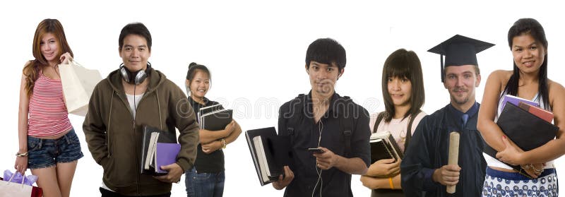 Teenagers and young adults stock image. Image of girls - 15586277