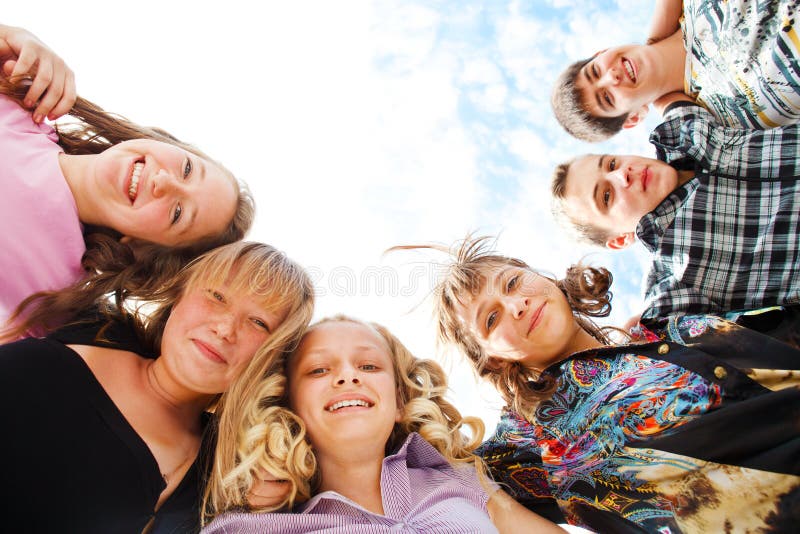 Teens hugging stock image. Image of female, lifestyle - 18149475