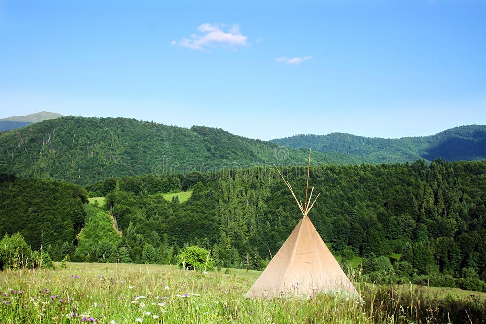 Teepee stock image. Image of hide, house, ancient, grass - 10431157