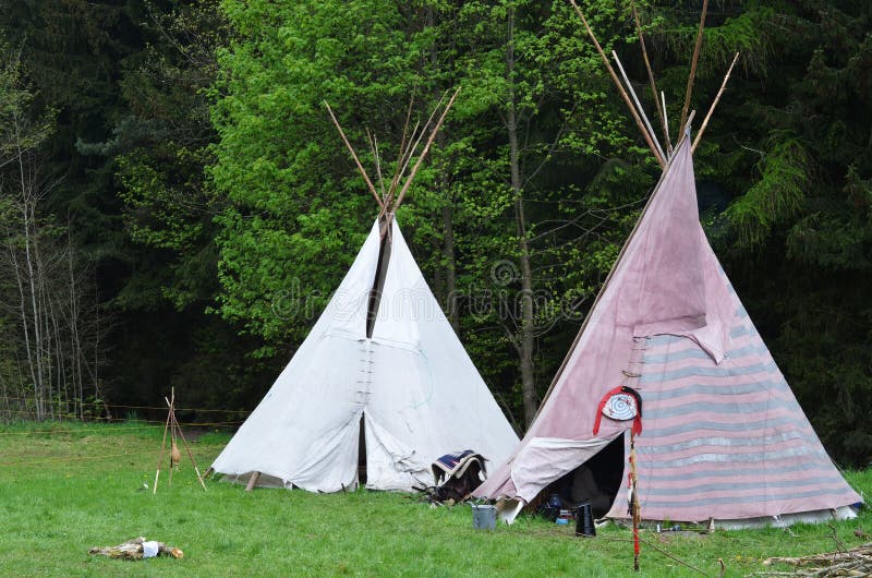 Teepees in Western setting stock photo. Image of chippewa - 12721130