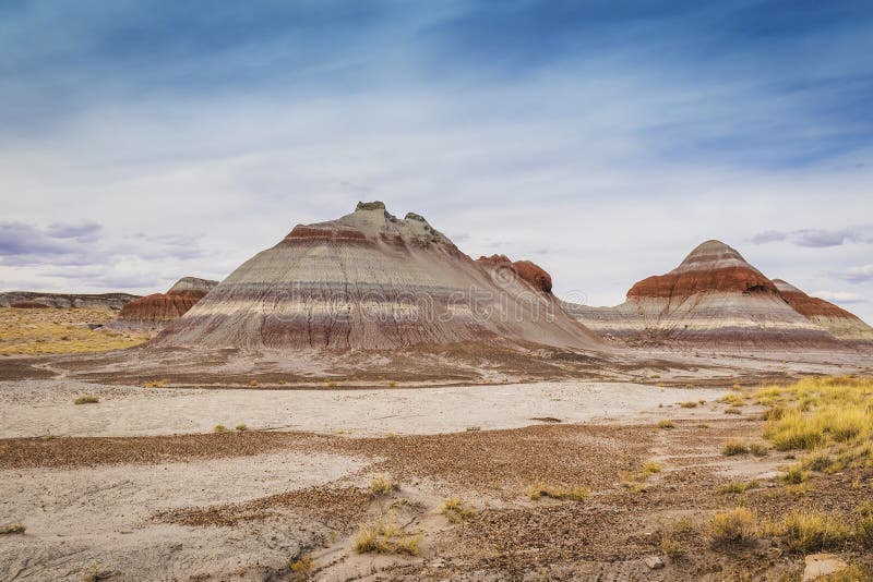 Teepee Rock Formations in Painted Desert National Park, Arizona Stock ...