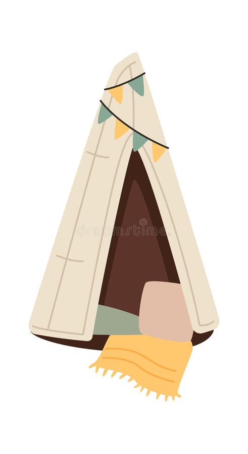 Teepee tent for baby stock vector. Illustration of cloth - 272740933